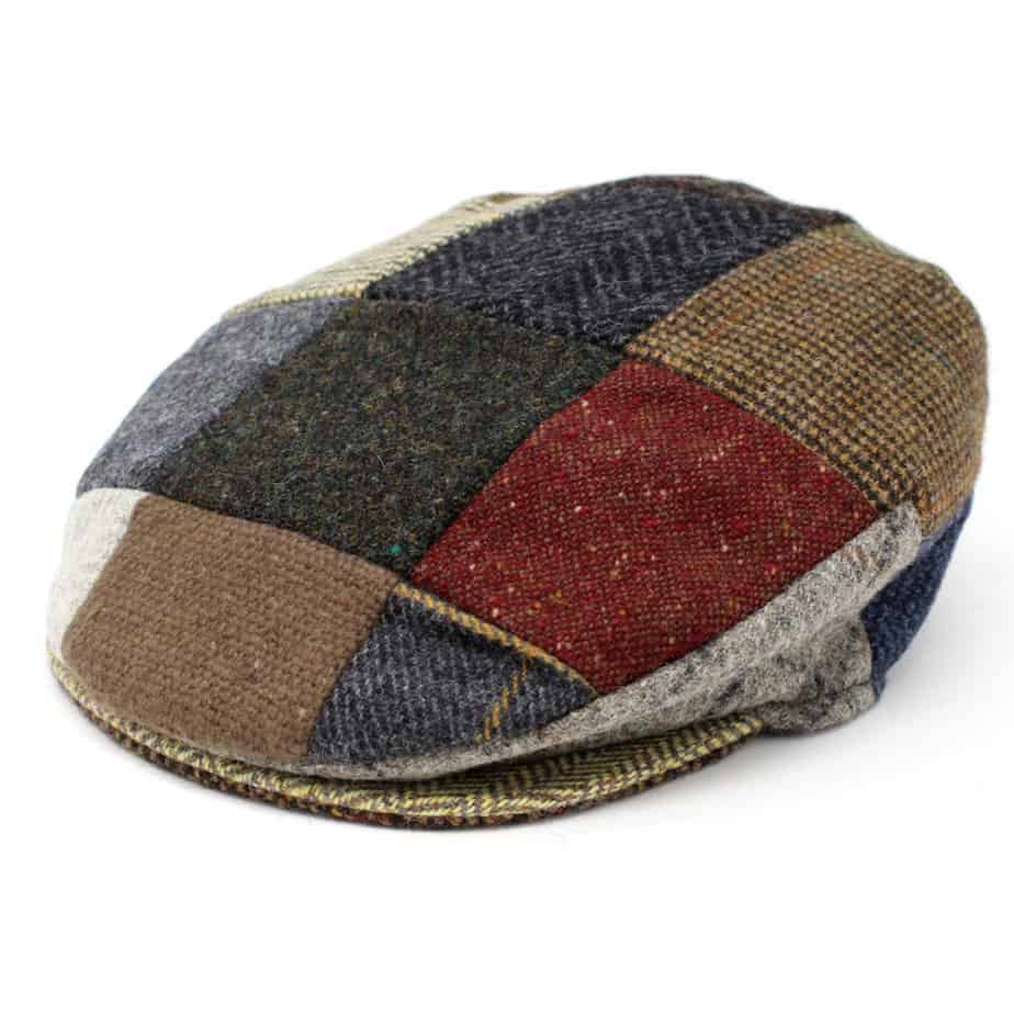Irish Tweed Patch Cap, Vintage Style, Made in Ireland