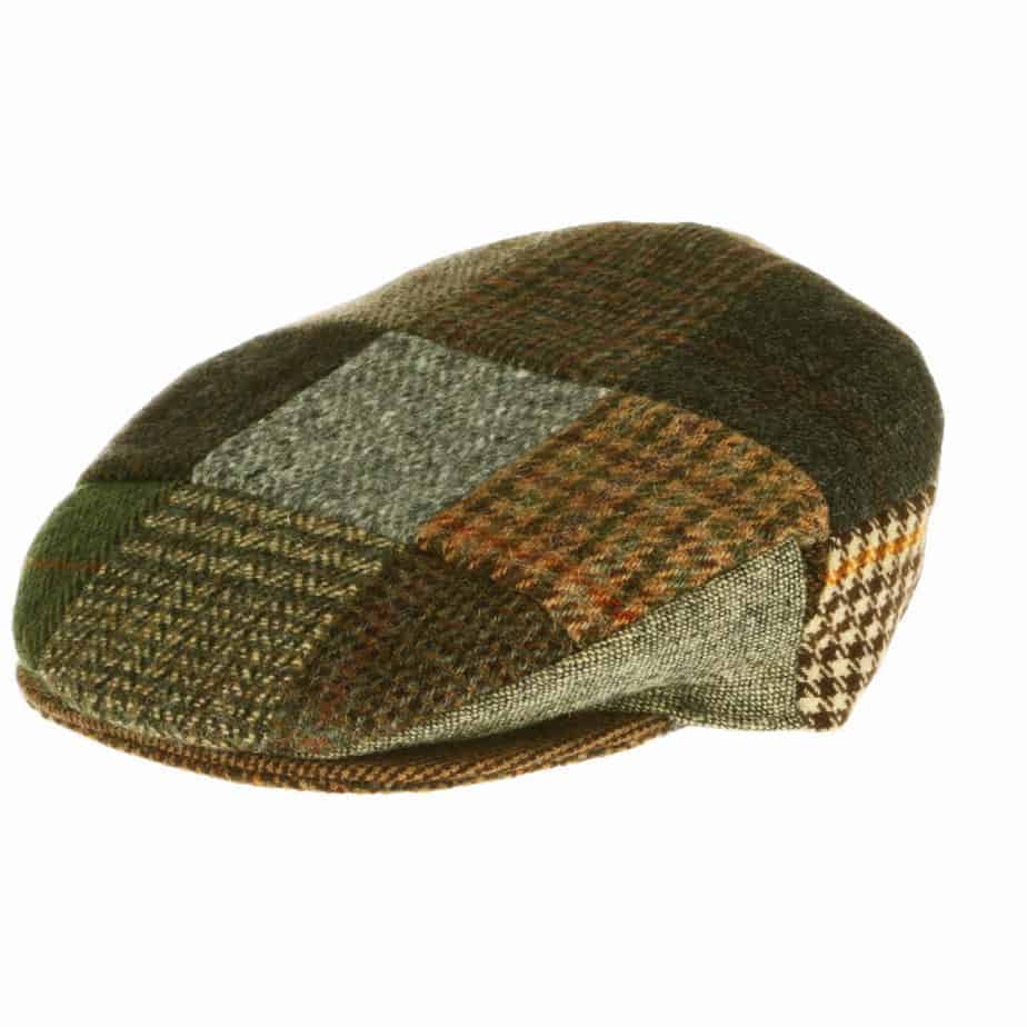 Irish Tweed Patch Cap, Vintage Style, Made in Ireland