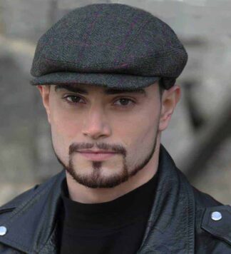 Irish Tweed Wool Kerry Cap | Blue | Imported from Ireland