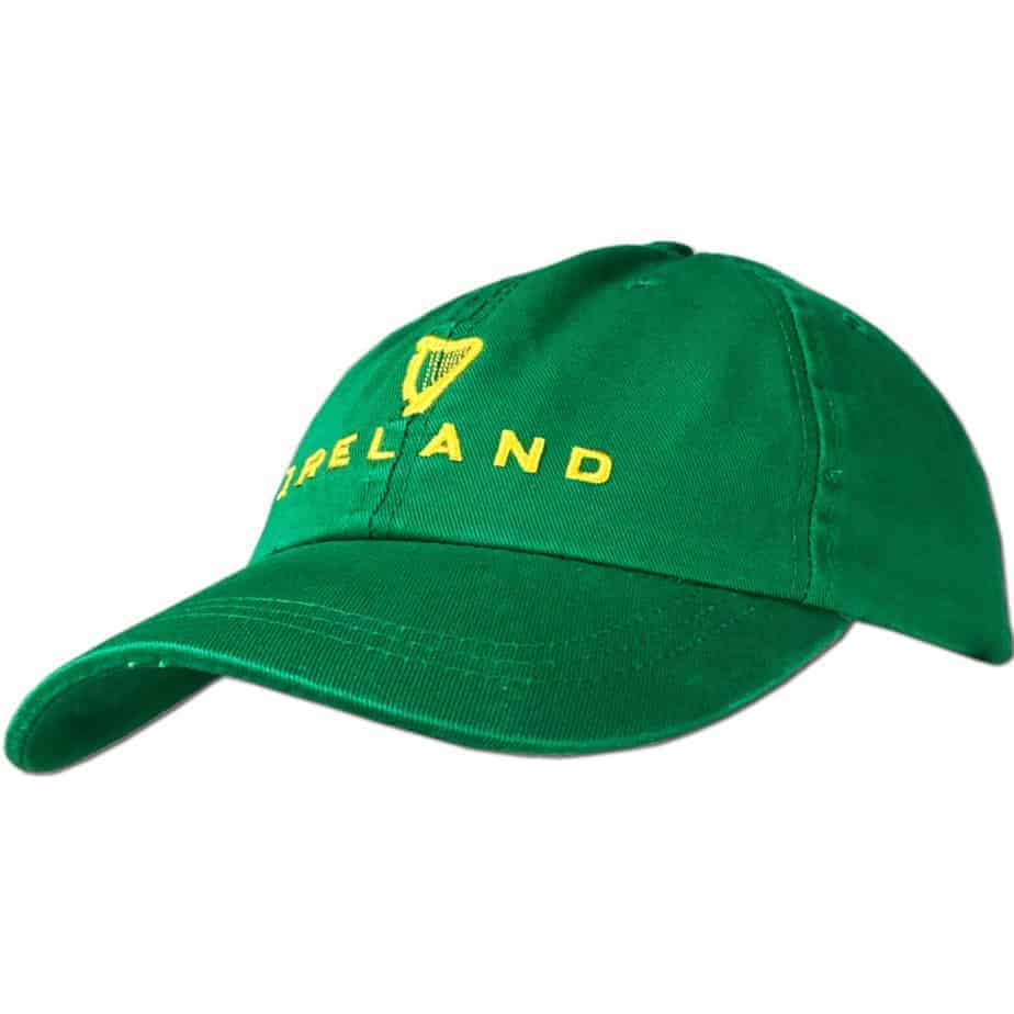 Irish Baseball Cap – Embroidered Harp Logo – Green – Celtic Clothing ...