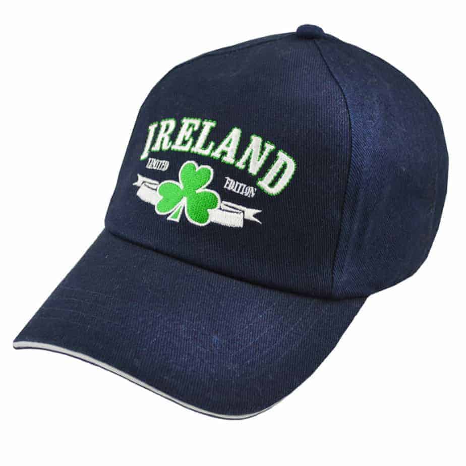 Ireland Shamrock Baseball Cap – Blue – Celtic Clothing Company