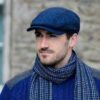 Irish Tweed Wool Kerry Cap | Blue | Imported from Ireland