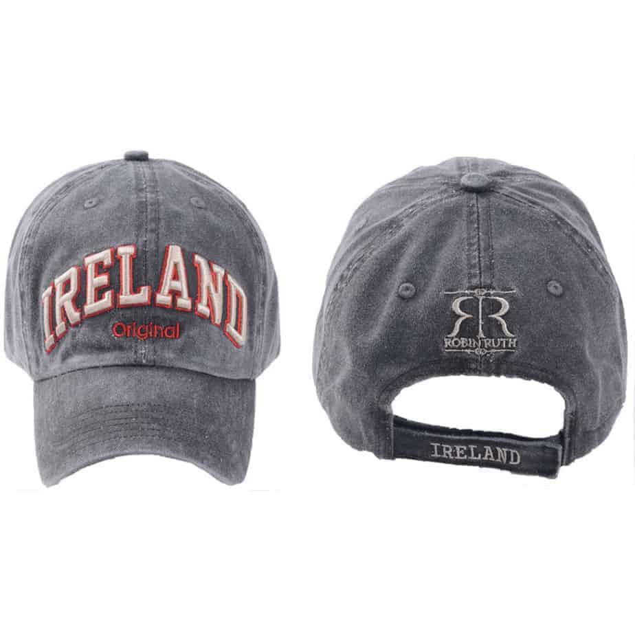 Ireland Embroidered Baseball Cap – Gray – Celtic Clothing Company