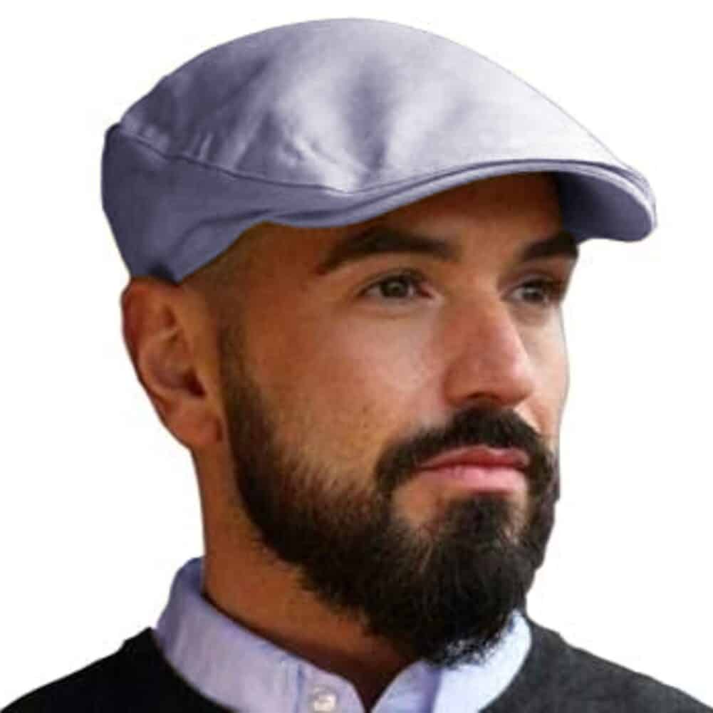 Irish Linen Donegal Touring Cap – Light Blue – Celtic Clothing Company