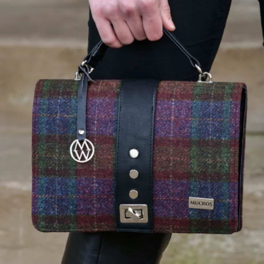 Ladies’ Irish Fiona Handbag – Vintage Plaid – Celtic Clothing Company