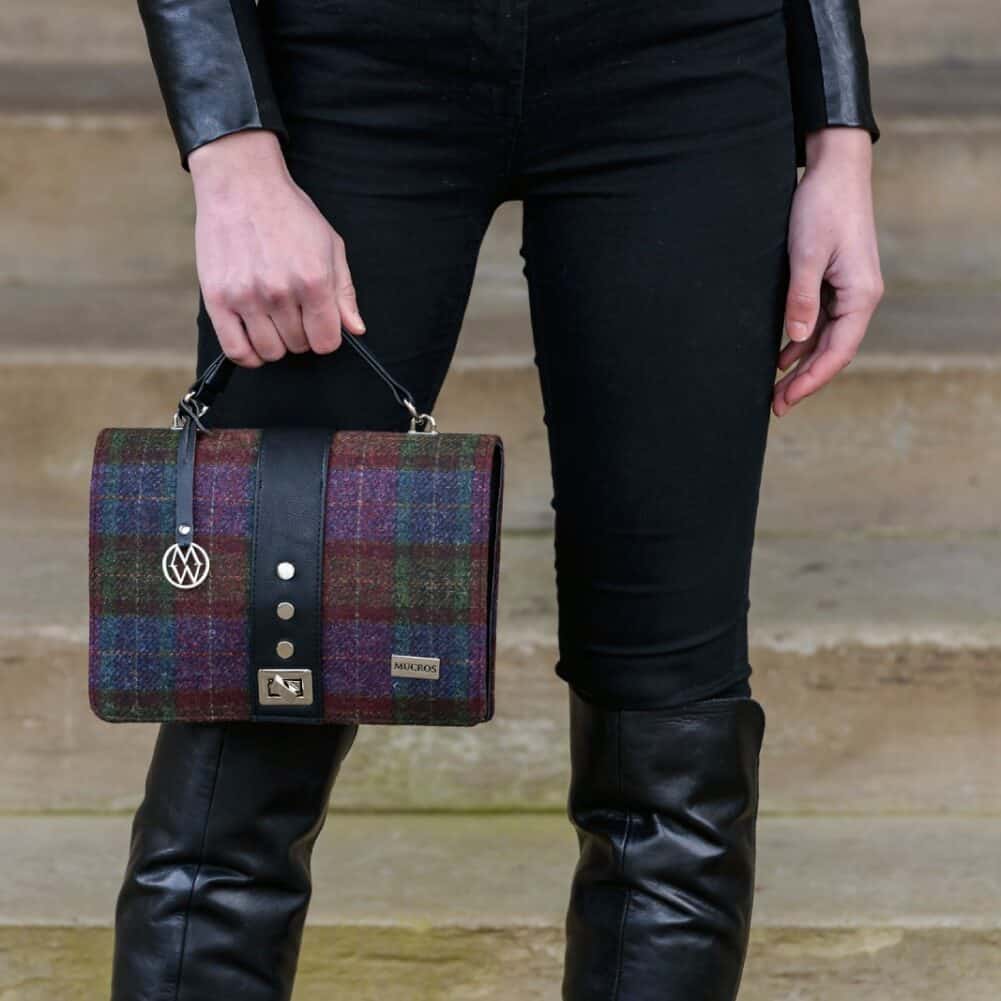 Ladies’ Irish Fiona Handbag – Vintage Plaid – Celtic Clothing Company