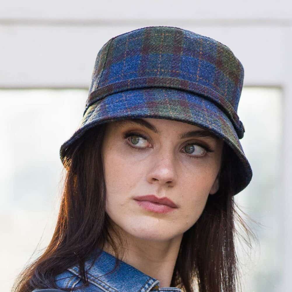 Irish Tweed Emily Hat – Scots-Irish Plaid Design – Celtic Clothing Company
