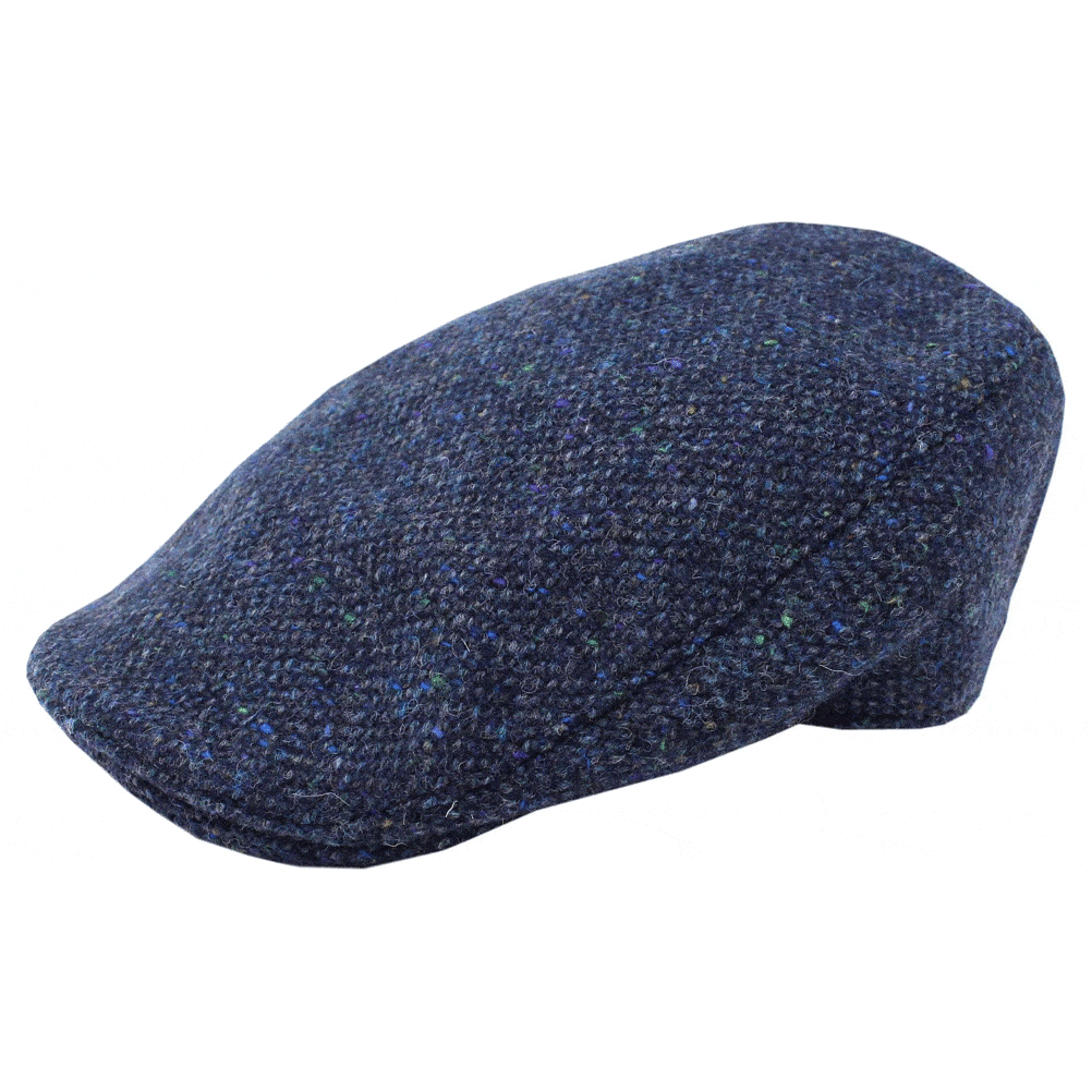 Traditional Irish Touring Cap – Blue Fleck – Celtic Clothing Company