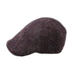 Irish Scally Newsboy Cap – Maroon and Gray Fleck – Celtic Clothing Company