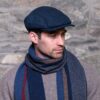 Irish Tweed Wool Kerry Cap – Blue – Celtic Clothing Company