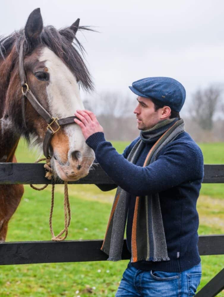 Irish Tweed Wool Kerry Cap – Blue – Celtic Clothing Company