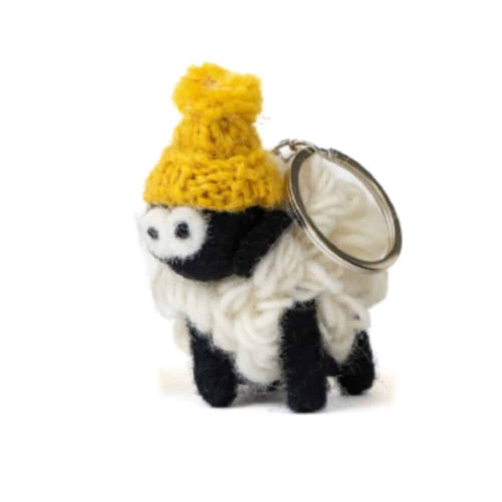Mountain Sheep Key Chain – Yellow Bobble – Celtic Clothing Company