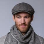Ivy Trinity Cap – Gray Herringbone – Celtic Clothing Company