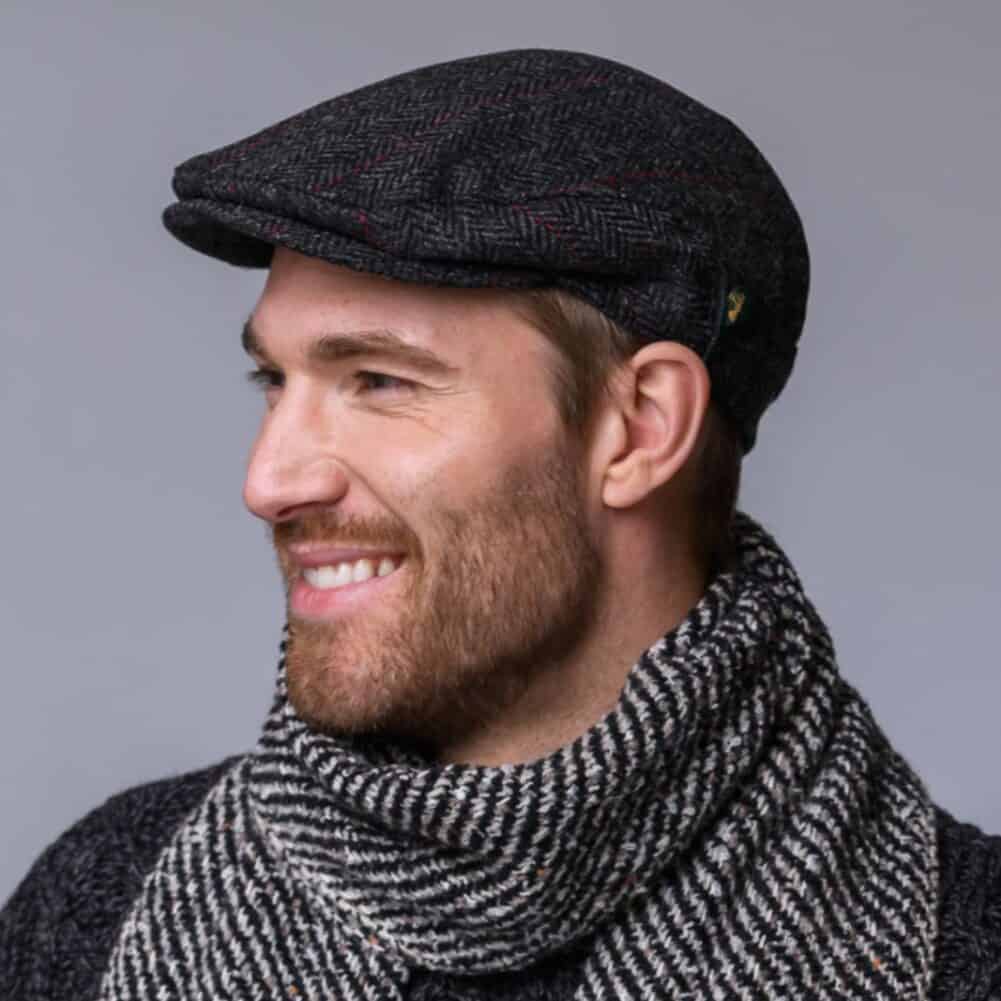 Charcoal Gray Irish Tweed Trinity Flat Cap – Celtic Clothing Company