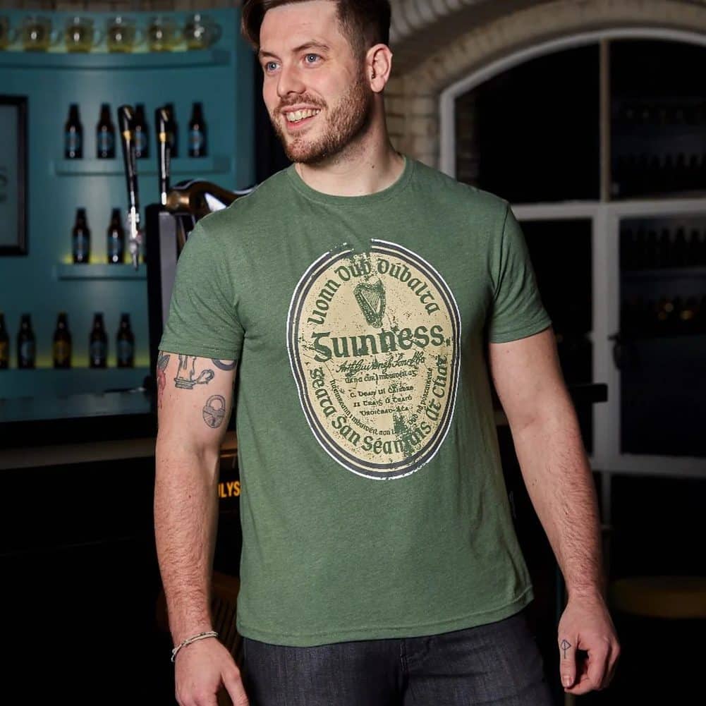Guinness T Shirt - Green - Official Guinness Merchandise